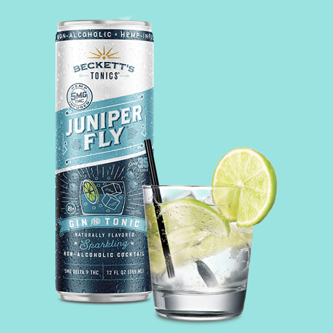 HD9-Infused Juniper Fly® Gin & Tonic Cocktail - Beckett's™